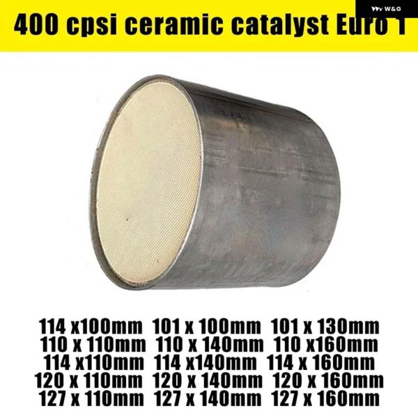 汎用 カタリティックコンバーテ ユーロ1 400 CPSI ハイフロー 101/114/120/127*100MM スポーツカタリスト スリーウェイラウンドセラミック基板 カスタム パーツ アクセサリーHigh-concerned chem...
