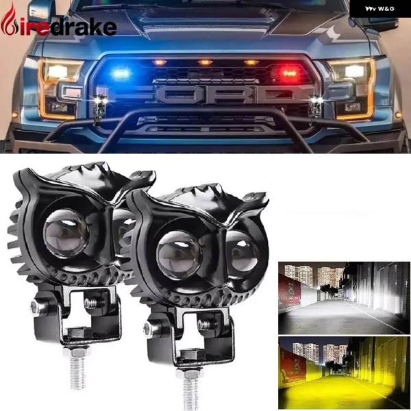 LEDオウル バイク スポットライト バイク 前方 フォグライト 80W 12000LM 6000K 汎用 ヘッドライト 電球 自動車補助ライト カスタム パーツ アクセサリーLumens:12000LmColor Temperature:...