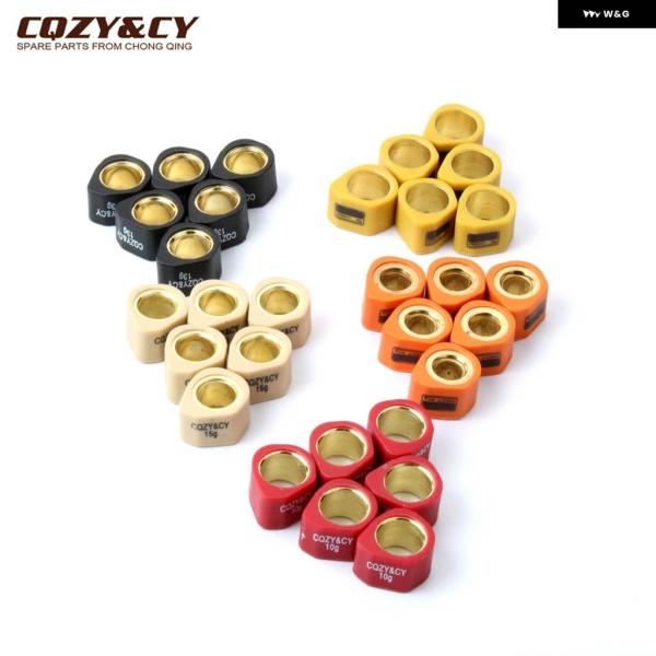 6ピースレーシングバリアエーターローラーウェイト 20X15MM 8G 10G 13G 15G 19G KYMCO YAGER125 モーター SPCAER 125 DINK クラシック 200 カスタム パーツ アクセサリーHigh-co...