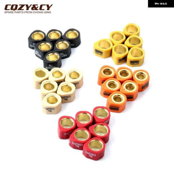 6ピースレーシングバリエーターローラーウェイト 20X15MM 8G 10G 13G 15G 19G スズキ BURGMAN K2 K6 UC EPICURO UXTEEN K8 125CC 150CC カスタム パーツ アクセサリーHig...