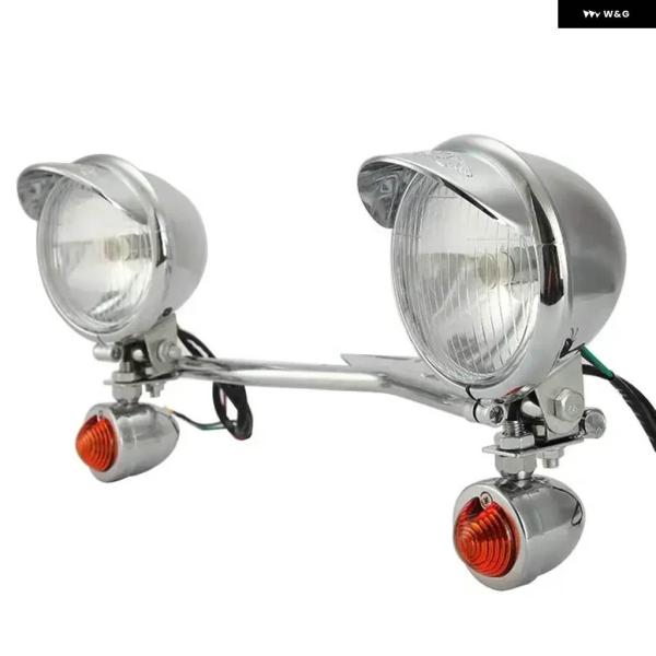 12V バイク ヘッドライト 通過フォグ灯ランプフロント マウント ホンダ / ヤマハ / カワサキ / スズキ /トライアンプ/カフェ/レーサー カスタム パーツ アクセサリーHigh-concerned chemical:NoneIte...