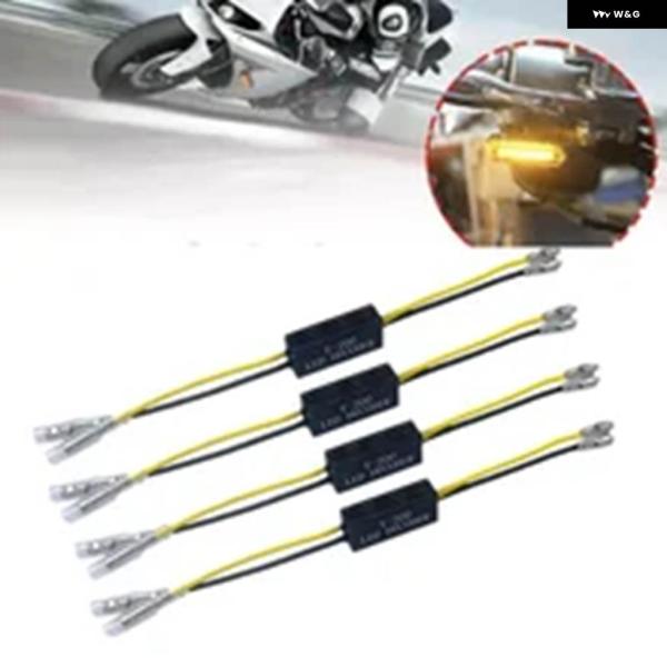 10W 10オーム バイク ウィンカー インジケーター LED 負荷抵抗 フラッシュブリンカー エラー デコーダー ヤマハ ホンダ BMW カスタム パーツ アクセサリーBattery Included:NoHigh-concerned c...