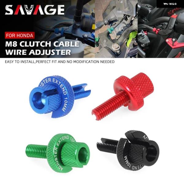 クラッチ ケーブル ワイヤーアジャスター ホンダ CRF 230L 230F 150F 150R 100F CRF250L XR 600 400 250 R 650L XR250L SLR バイク M8ネジ カスタム パーツ アクセサリーH...