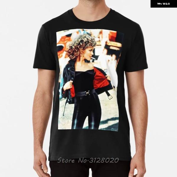 オリビアニュートンジョンTシャツ オリビアニュートン ジョングリース 教えてよ Tシャツ 男性 コットン Tシャツ ヒップホップTシャツ カスタム パーツ アクセサリーClosure Type:Pull OnApplicable Seaso...