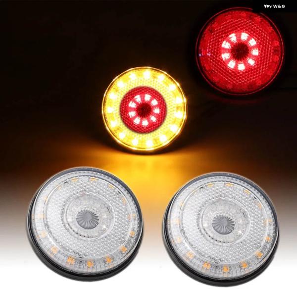 ライト 24 LED トラック トレーラー リアブレーキ マーカー ライト インジケーター ターン シングルライトランプ ラウンド リフレクター カスタム パーツ アクセサリーCertification:CCCItem Type:Warni...