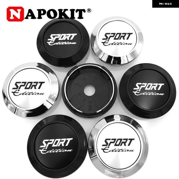 4PCS 64MMスポーツリムカーホイールセンターキャップ 防塵 カバー カスタム パーツ アクセサリーHigh-concerned chemical:Noneis_customized:YesModel Name:64mm Wheel C...