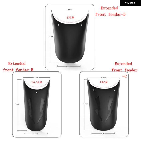 オートバイ フロントフェンダー 延長 リアフロントホイールエクステンションフェンダー マッドガード スプラッシュガード オートバイ カスタム パーツ アクセサリーHigh-concerned chemical:NoneItem Weight...