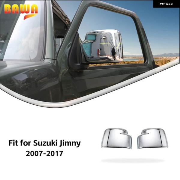 バワミラー カバー スズキ ジムニー 2007-2017 カーリアビューミラー シェル 装飾 カバー ステッカー スズキ ジムニー カスタム パーツ アクセサリーHigh-concerned chemical:NoneSpecial Fea...
