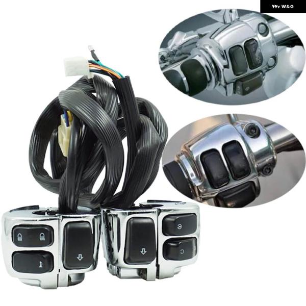 オートバイ 1インチ 25MM ハンドルバー コントロール スイッチ 配線 ハーネス ホーン ターン シグナル ライトスイッチ ハーレー スポーツスター ダイナ ソフテイル 96-12 カスタム パーツ アクセサリーHigh-concern...