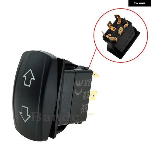 ARROWS 6ピン オンオフオン DPDT 瞬間極性反転ロッカースイッチ ARB/CARLING/NALVA スタイル デュアルブルー LED ライト カスタム パーツ アクセサリーHigh-concerned chemical:None...