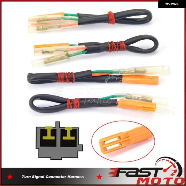 ホンダ CB650F JC34 CBR1000 VTX1800 CBR 125 リアウインカーコネクター セマフォア アダプター ウインカー インジケーター ワイヤープラグ カスタム パーツ アクセサリーBattery Included:N...