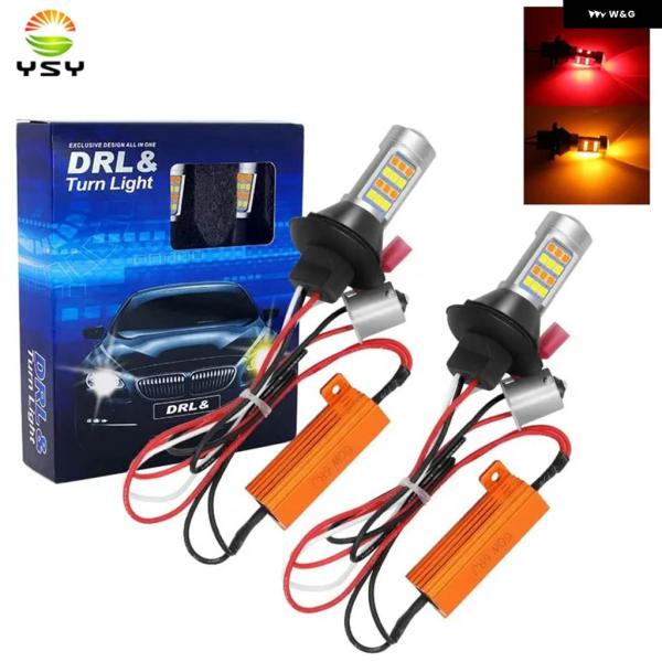 BA15S BAU15S 1156 P21W S25 42 LED T20 W21W WY21W 7440 ライト デイタイム ランニングライト ウィンカー デュアルモード DRL LED アウター ライト カスタム パーツ アクセサリーH...