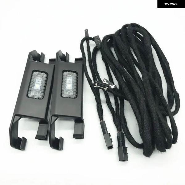 リア LED フットウェルライト ケーブル 配線ハーネス ブラケット ランプホルダー VW JETTA ID.4 TAYRON T-ROC TALAGON T-CROSS TIGUAN MK2 カスタム パーツ アクセサリーSize:31m...