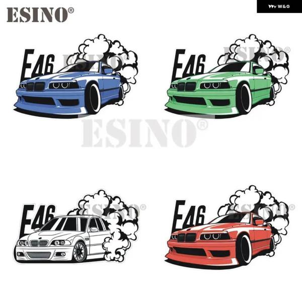 クリエイティブ ファニー E46 ドリフト ステッカー カートゥーン PVC デカール 防水 パターン ビニール BMW E46 320I 330I 340I M3 カスタム パーツ アクセサリーCategory:StickersType ...