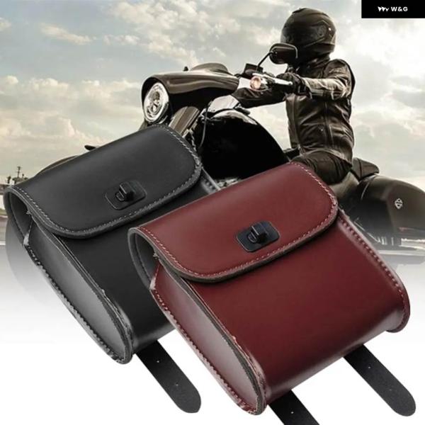 サドルバッグ 防水 PUレザー 多機能 キャリア収納 バイクハンドルバー バー フロントサドル 吊り下げバッグ カスタム パーツ アクセサリーHigh-concerned chemical:NoneModel Name:24004968Or...