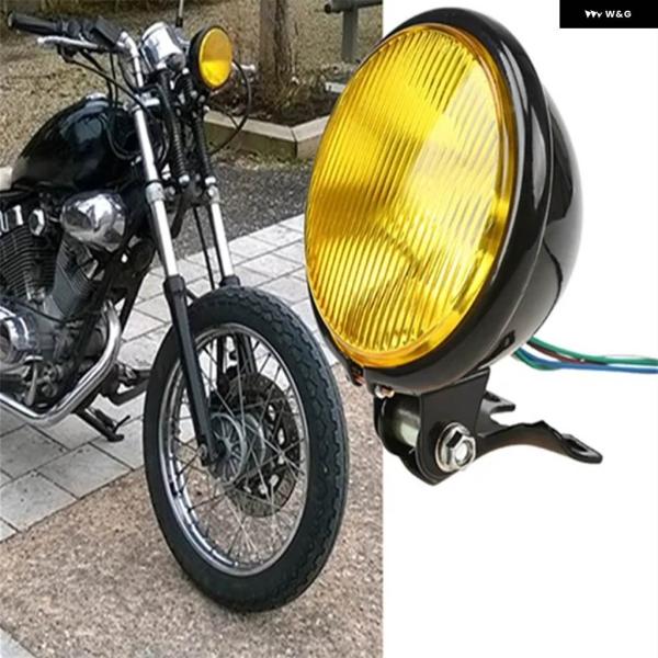 レトロメタルバイクヘッドライトラウンドホルダー 電気メッキシルバーヴィンテージJ60Fバイクラウンドヘッドライト カスタム パーツ アクセサリーHigh-concerned chemical:NoneWattage:35WItem Type...