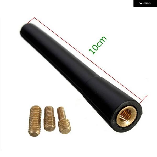 車ルーフ 10CM ブラック ショートロッドアンテナ ゴムネジアダプター M5 M6 ラジオ車両モデル カスタム パーツ アクセサリーItem Weight:60gFrequence Range:M6, M5 and M4 threads ...