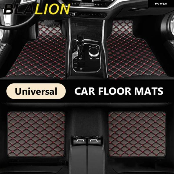 車用フロアマット 4枚セット PU 防水 フット パッド プロテクター カーペットフロントリアマットセット 内装 カスタム パーツ アクセサリーHigh-concerned chemical:NoneFloor Mats Type:Leat...