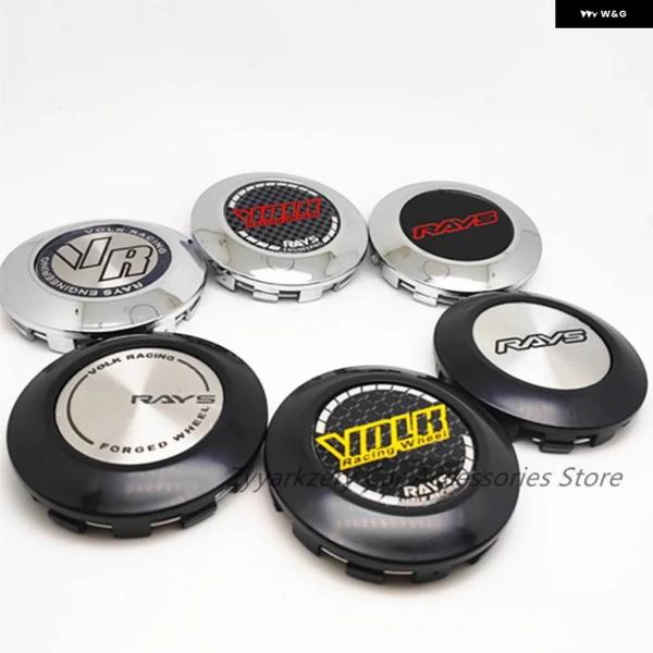 4個 VOLK VR RAYS レーシング 76MM 73MM ホイールキャップ カーセンターハブキャップ TE37SL リム ABSカバー カー スタイリング カスタム パーツ アクセサリーHigh-concerned chemical:...