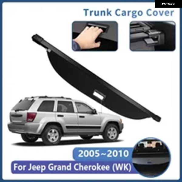 トランク ブラケット ジープ グランド チェロキー 2005~2010 WK リア トランク カーゴカバー 格納式カーテン パーティション プライバシー カスタム パーツ アクセサリーHigh-concerned chemical:None...