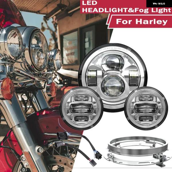 7 ZOLL LED SCHEINWERFER+45インチ NEBELSCHEINWERFER FUR ハーレー ウルトラ クラシック ソフテイル カスタム パーツ アクセサリーHigh-concerned chemical:NoneOri...