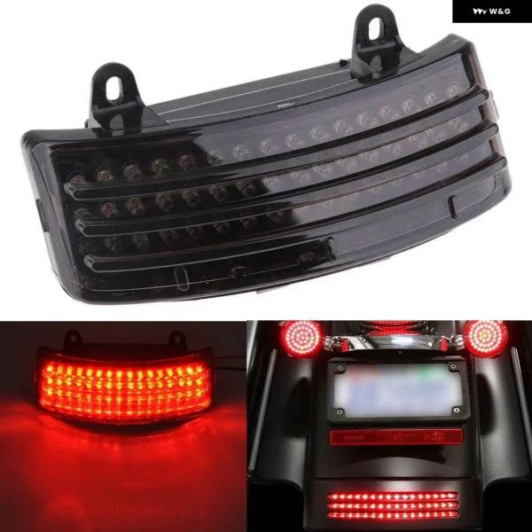 バイク スモーク トライバー LED リアフェンダーチップ テール ブレーキライト ハーレー ツーリング ストリート ロードグライド FLHX FLTR ロードキング スペシャル カスタム パーツ アクセサリーBattery Include...