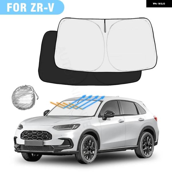 ホンダ ZR-V ZRV 2022 - 25 車用 フロントガラス サンシェード カバー フロントウィンドウ サンシェード バイザー 車内 UV カスタム パーツ アクセサリーProduct application scenarios:Ot...