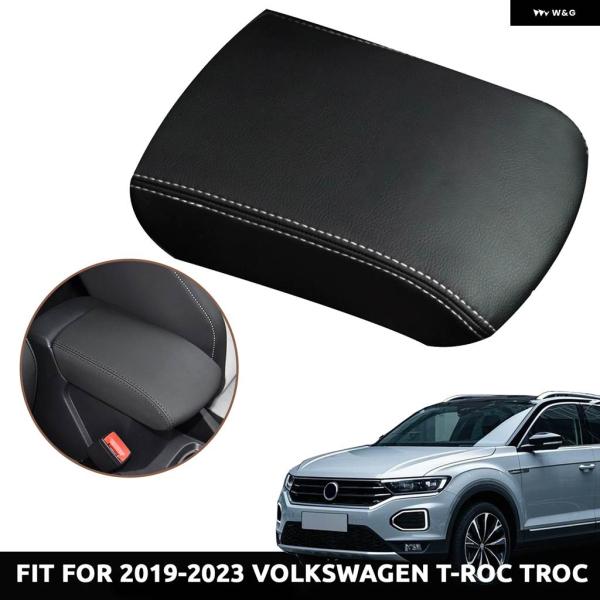 VW T-ROC TROC 2019-2023 フォルクスワーゲン カー アームレスト カバー ウルトラファイバーレザー 通気性 快適 カスタム パーツ アクセサリーHigh-concerned chemical:NoneSpecial F...