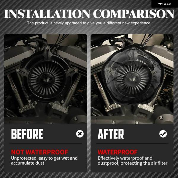 バイク エア フィルター レインソックス 通気性エアインテーク フィルター 防水 カバー ハーレー 全モデル ツーリング スポーツスター カスタム パーツ アクセサリーHigh-concerned chemical:NoneItem Wei...