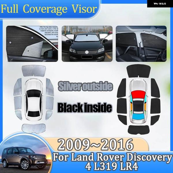ランドローバー ディスカバリー 4 L319 LR4 2009~2016 車用 フル フロントガラス ウィンドウサンシェード サンバイザー 紫外線防止 車用 カスタム パーツ アクセサリーHigh-concerned chemical:No...