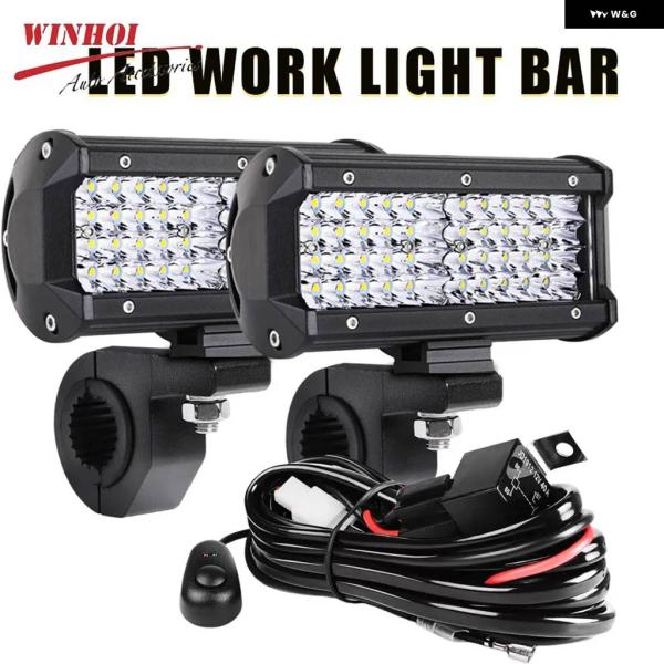 4インチ 7インチ LED 作業灯 12-24V LED ヘッドライト LED ライトバー スポット フラッド ドライビング フォグランプ 4X4 トラック オフロード用 カスタム パーツ アクセサリーHigh-concerned chem...