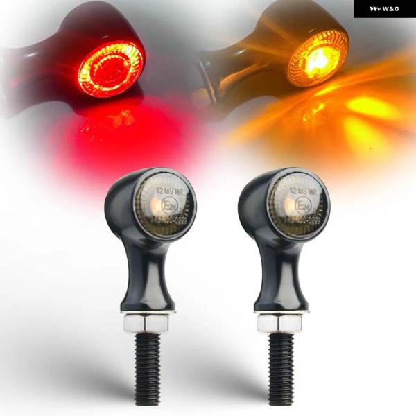3IN1 LED ウィンカーライト インジケーター テールライト ブレーキランプ ウインカー ハーレー チョッパー ダイナ バイク ライト用 カスタム パーツ アクセサリーBattery Included:NoHigh-concerned ...