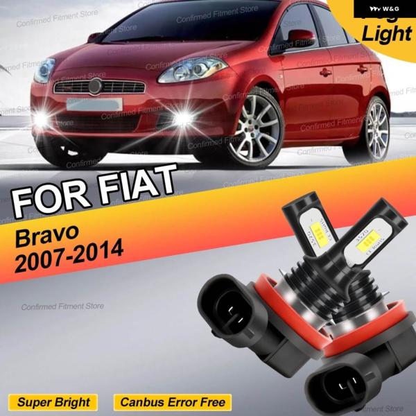 フィアット ブラボー 2007 - 14年式用 LED カーフロント フォグランプ H11 6000K スーパー フォグライト 2個 カスタム パーツ アクセサリーHigh-concerned chemical:NoneVoltage:12...