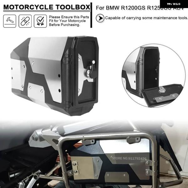 R1200GS R1250GS オートバイ ツール ボックス 左側 防水 ツール ボックス BMW F750GS F850GS GS R1250 R1200GSA TRK50用 カスタム パーツ アクセサリーHigh-concerned c...