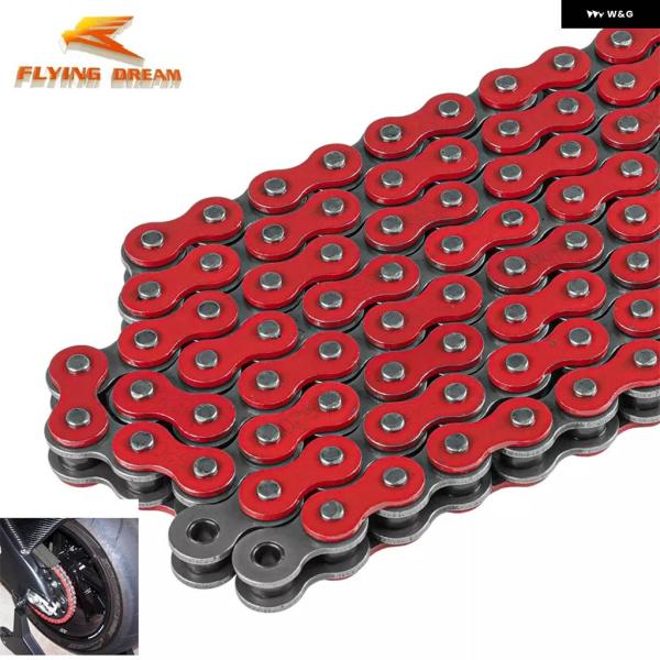ピットダート バイク クワッドATV用 バイク レッドドライブ チェーン 520ピッチ 120リンク Oリングなし カスタム パーツ アクセサリーHigh-concerned chemical:NoneItem Weight:1.72kgE...