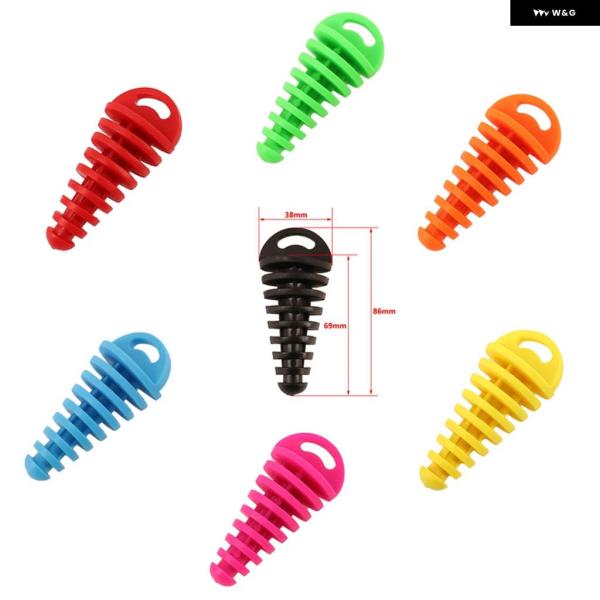 マフラープラグ プロテクター オートバイ テール パイプ ゴム BD300 アプリリア シバー 750 アクラポヴィッチ 2ストローク エンジン カスタム パーツ アクセサリーHigh-concerned chemical:NoneMoto...