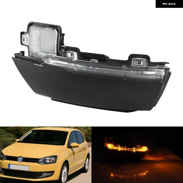 2009-18 VW POLO MK5 6R用 左N/Sウィングドアミラー LED インジケーター シグナルライト カスタム パーツ アクセサリーHigh-concerned chemical:NoneBrand Name:ANGRONGI...