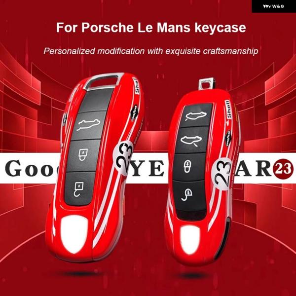 ポルシェ パナメーラ カイエン 911 718 9YA 971 ホットファッションパターン キーケース バッグ シェル カバー キャップ プロテクター カー カスタム パーツ アクセサリーHigh-concerned chemical:No...