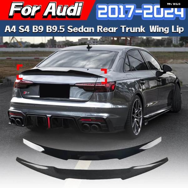アウディ A4 S4 B9 B9.5 セダン 2017 - 24 M4 スタイル トランク スポイラー テール ウィング 車体 キット カスタム パーツ アクセサリーHigh-concerned chemical:NonePlacement...