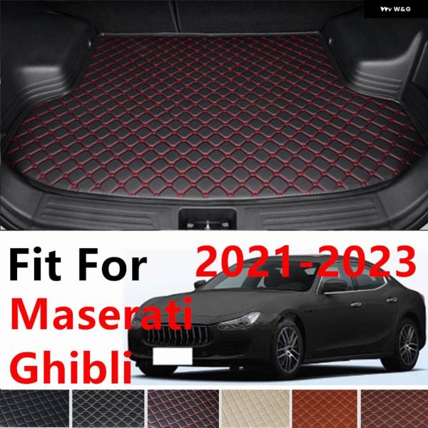 リアカーゴライナーカバー トランク マット マセラティ ギブリ 2021 - 23 内装テールブートトレイ GE パッド カスタム パーツ アクセサリーTypes of Car Floor Mats:All WeatherHigh-conc...