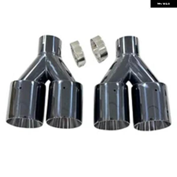 1PCマフラー ステンレス チタンテールスロート RE 4 アウトレット パーソナライズボイス Y字型 ダブルアウト 大口径 カスタム パーツ アクセサリーHigh-concerned chemical:NoneMounting Posit...
