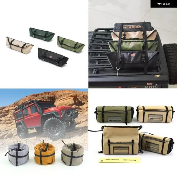 1/10 RCルーフトップカーゴバッグ SCX10 TRX4 D90 防水 トラベルGEストレージスペアパーツオーナメント キャリア カスタム パーツ アクセサリーHigh-concerned chemical:NoneIs Electri...