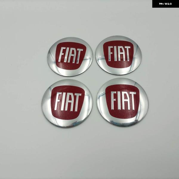 4個 56MM 車ホイールセンターハブリムカバー ステッカー フィアット 500 グランデ スティロ フリーモント プント アストラ ブラボー デュカート用 カスタム パーツ アクセサリーHigh-concerned chemical:No...