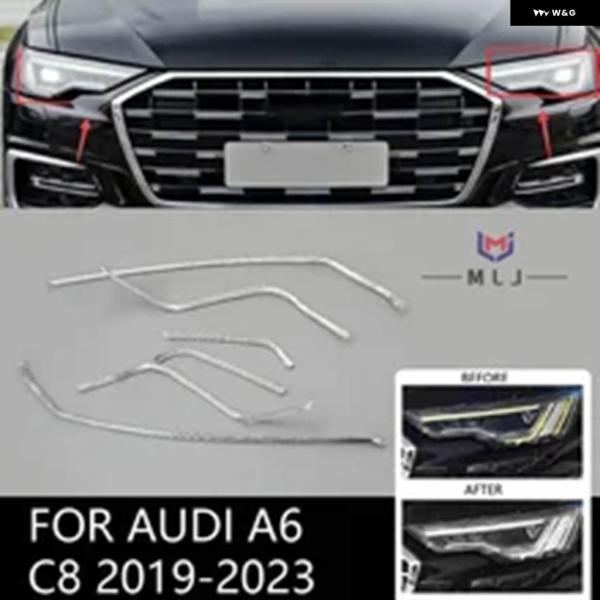 アウディ A6 C8 2019-2023 デイタイム ランニングライト 車用DRLライトガイド チューブ ヘッドライト エンジェルアイズ ライトガイドストリップ カスタム パーツ アクセサリーHigh-concerned chemical:...