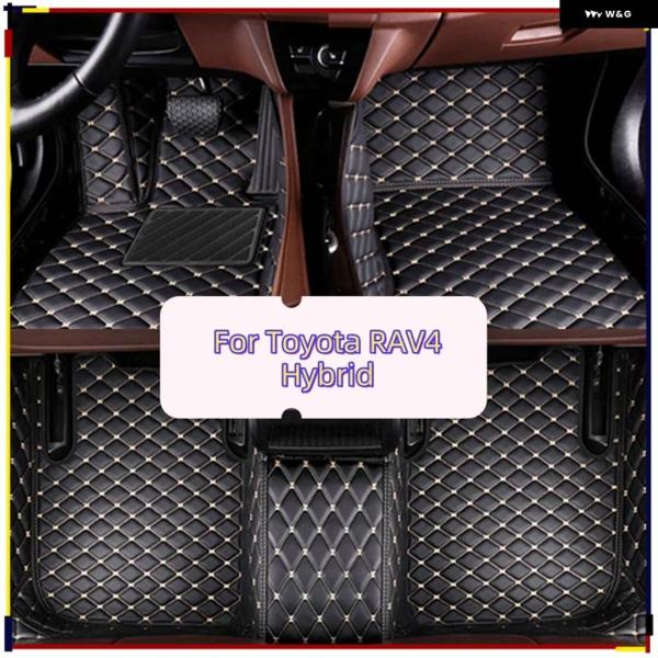 トヨタ RAV4 ハイブリッド 2020 - 24 車用フロアマット フット パッド カーペット 内装 車内マット カスタム パーツ アクセサリーHigh-concerned chemical:NoneFloor Mats Type:Lea...