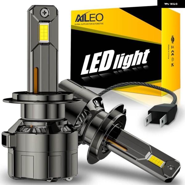 2個 LED バルブ H7 6000K H1 H8 H9 H11 HB3 9005 HB4 9006 9012 HIR2 H4 9003 HB2 LED ヘッドランプ 24000LM CSPチップ ターボファン 12V カスタム パーツ ア...