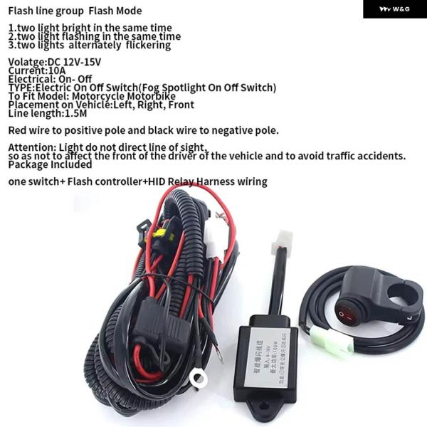 APMAT バイク /車用ライト配線 12V 24V 15A 配線 ハーネス リレー ルーム ケーブル キット ヒューズ オフロード LED ワークランプ用 カスタム パーツ アクセサリーHigh-concerned chemical:No...