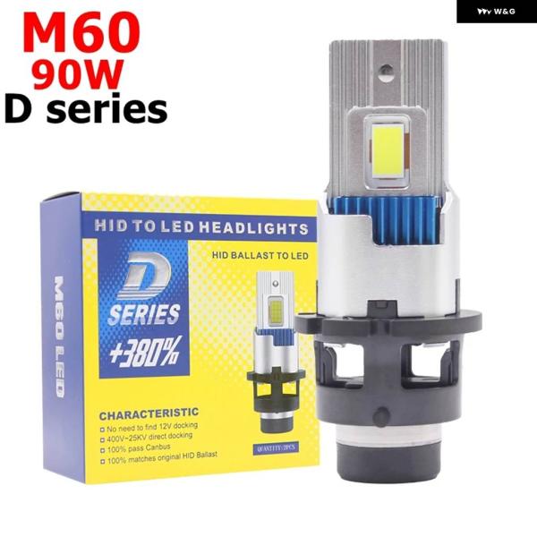 D2S カーライト 90W M60 D2 LED ヘッドライト H11 LED D1S D2S D3S D4S D5S カー LED ヘッドライト バルブ カスタム パーツ アクセサリーHigh-concerned chemical:Non...