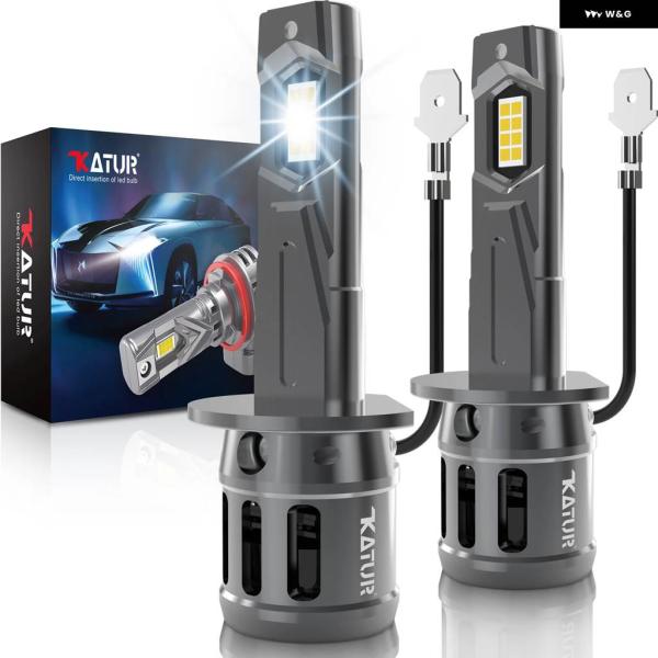 H1 LED カー ヘッドライト ミニサイズ 20000LM 6000K ホワイト ファン CANBUS スーパー フォグランプ ルノー キャプチャー 2013-2023 カスタム パーツ アクセサリーCar Brand:Universal...