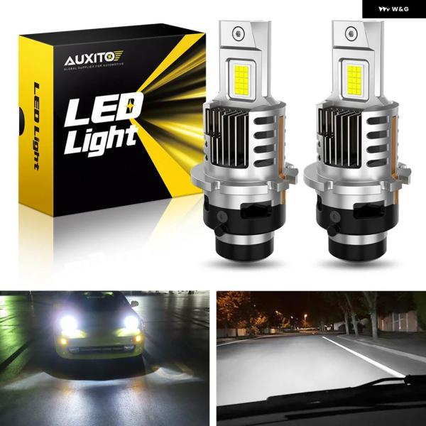 2個 D4S D4R D2S D2R LED 車用 ヘッドライト バルブ CANBUS HID LED キセノン バルブ 1:1 ターボ マツダ BMW 車用ライト 6500K カスタム パーツ アクセサリーHigh-concerned c...